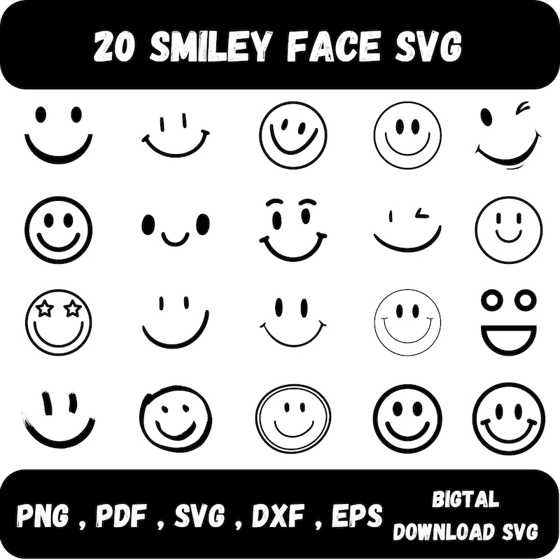 Plotterdatei smiley - Etsy.de