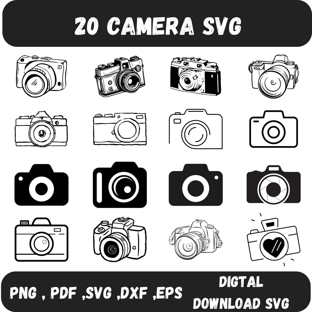 Camera SVG, Camera Cricut, Photography Svg, Camera Vector, Photo Taking ...