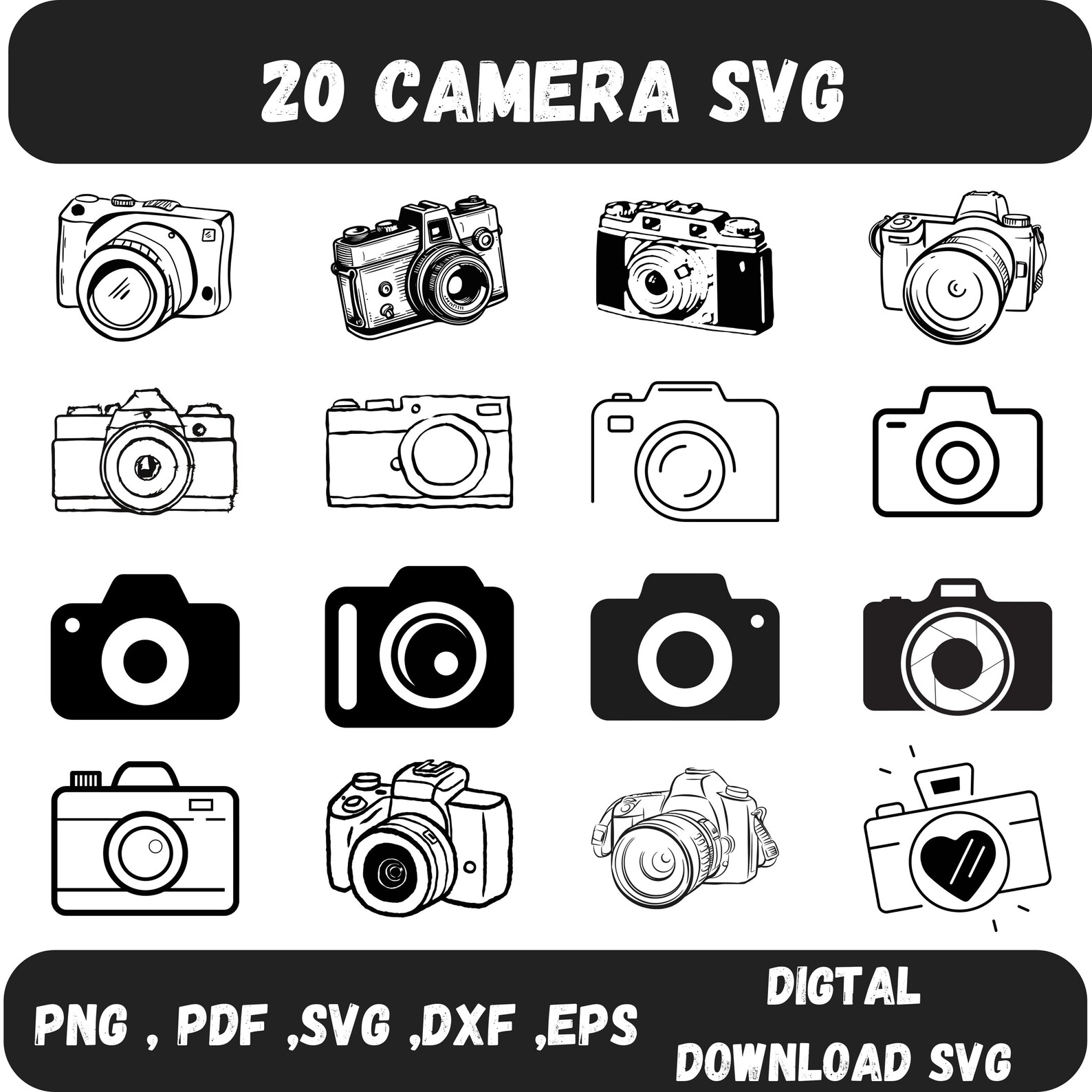 Camera SVG, Camera Cricut, Photography Svg, Camera Vector, Photo Taking ...