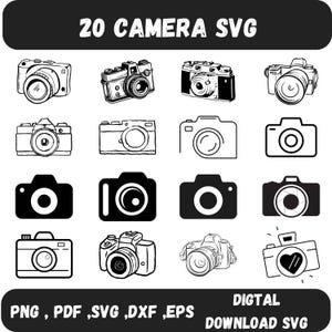 Camera SVG, Camera Cricut, Photography Svg, Camera Vector, Photo Taking ...