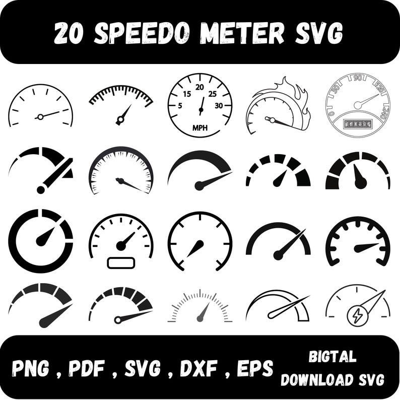 Speedometer SVG Bundle, Speedometer Png Bundle, Racing Car Svg ...