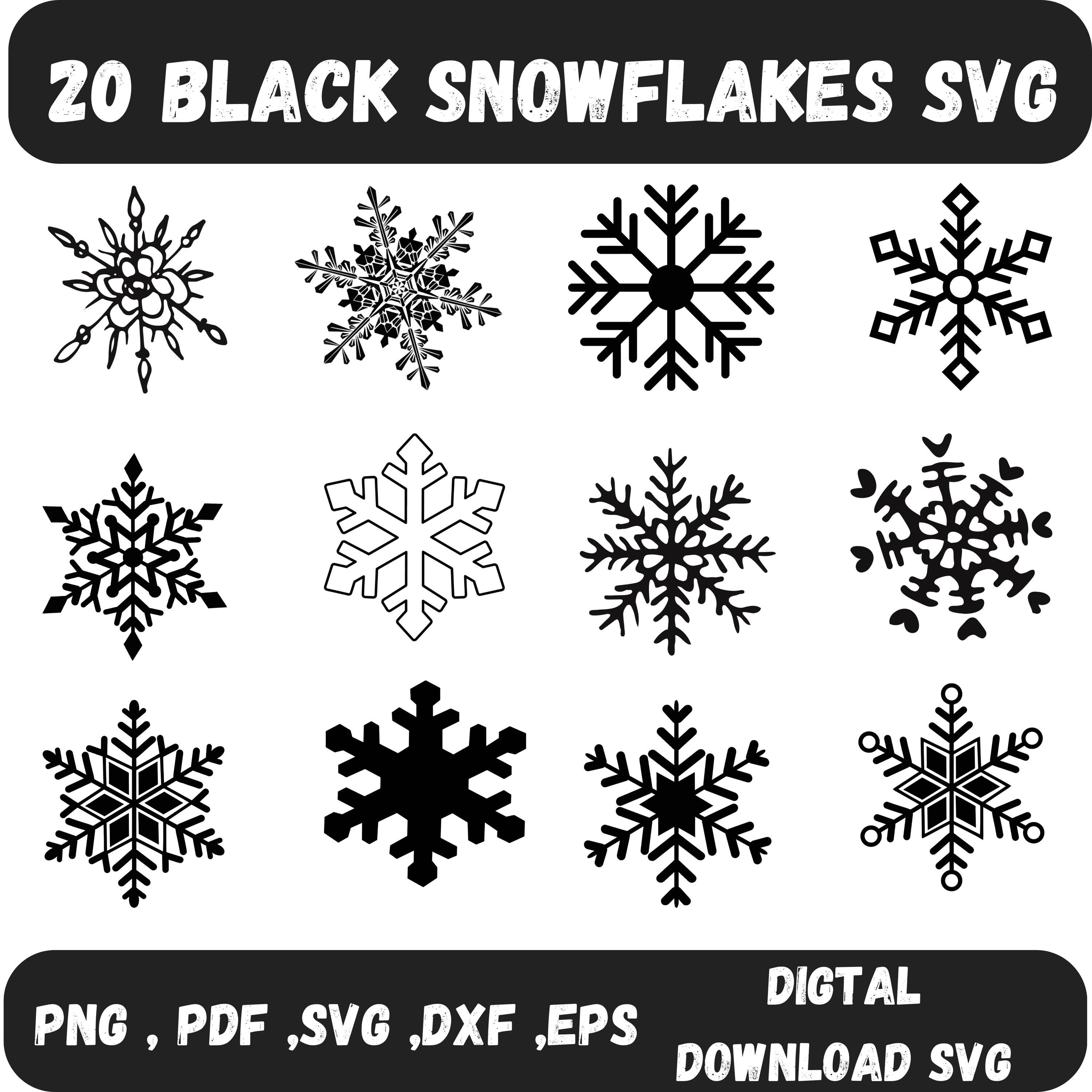 Snowflake Svg, Snowflake Svg Bundle, Snowflake Clipart, Snowflake Cut ...