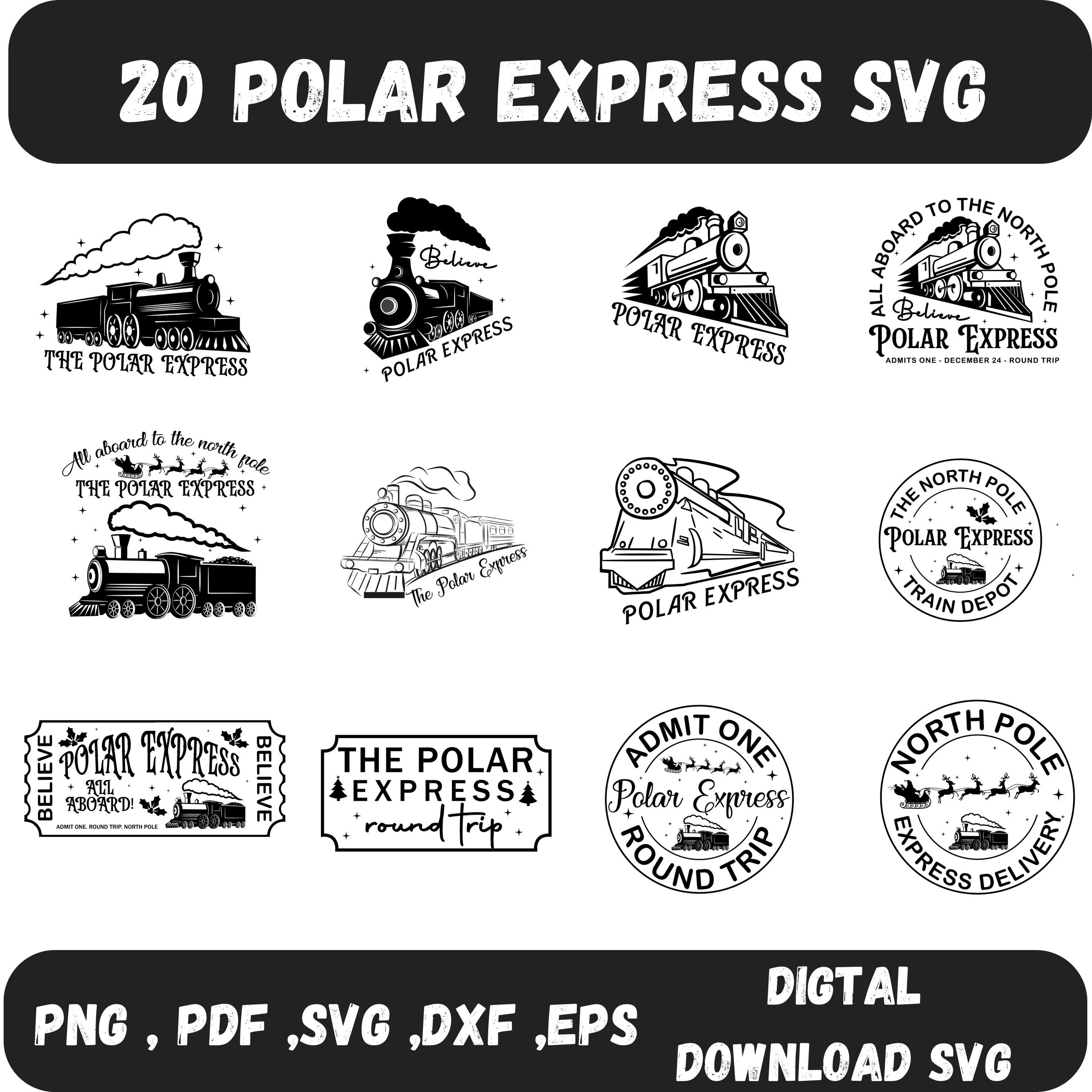 Polar Express Svg, Believe Polar Express Svg Bundle, North Pole Svg ...