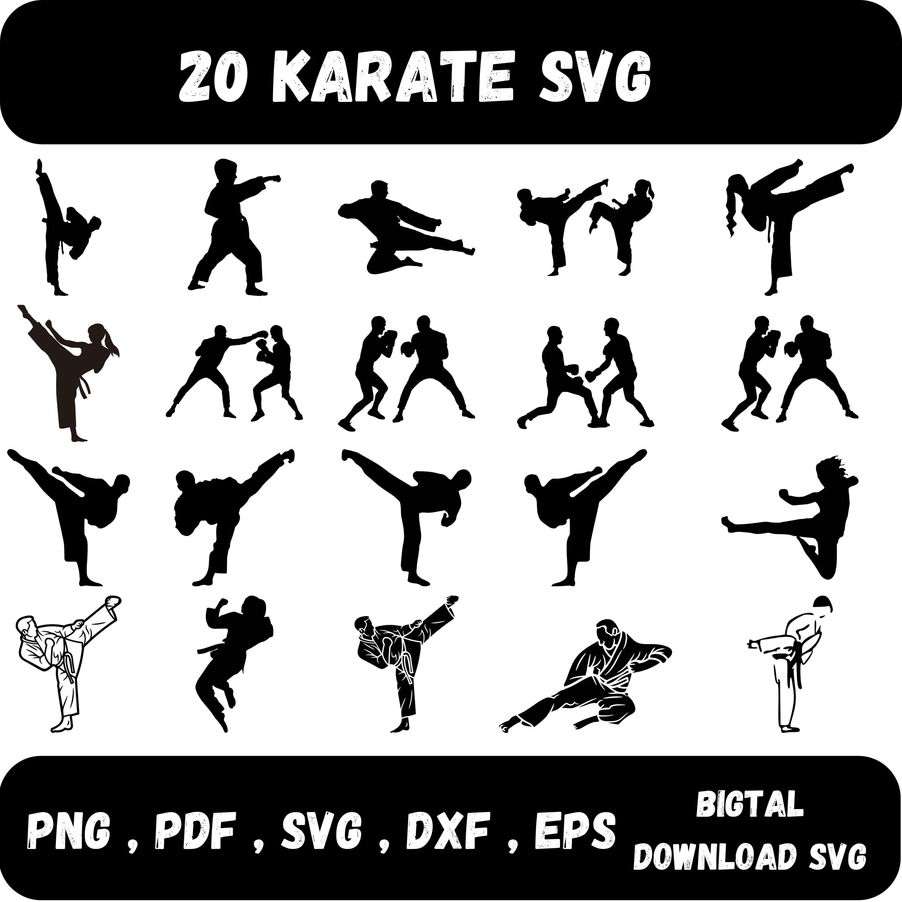 Karate SVG Bundle, Karate Fighter Bundle, Karate Cricut, Karate Quotes ...