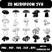 Mushroom Svg,mushroom Svg Bundle,mushroom Clipart,magic Mushroom Svg ...