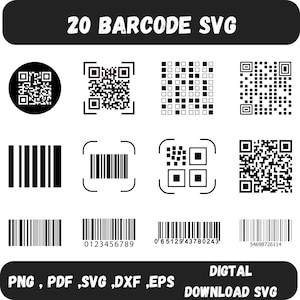 Barcode Svg Bundle | Barcode Cut Files | Svg for Cricut Files | Barcode ...
