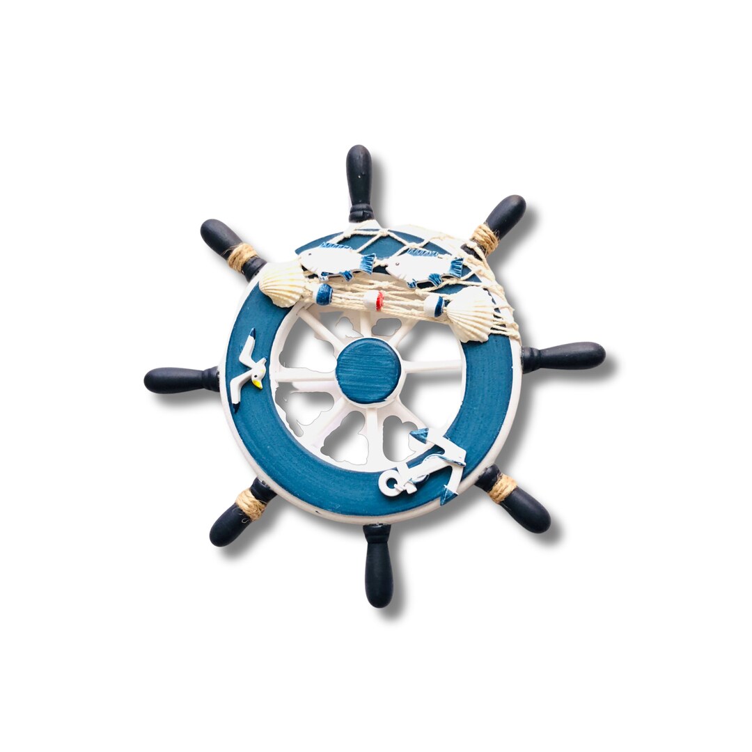 Ship Wheel Wall Decoration Wooden Ship Rudder Nordic Mediterranean ...
