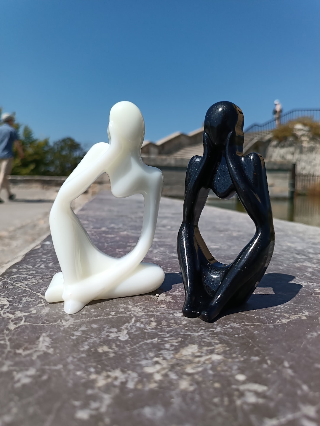 Duo of Thinker Figures in Epoxy Resin Handmade Craft - Etsy