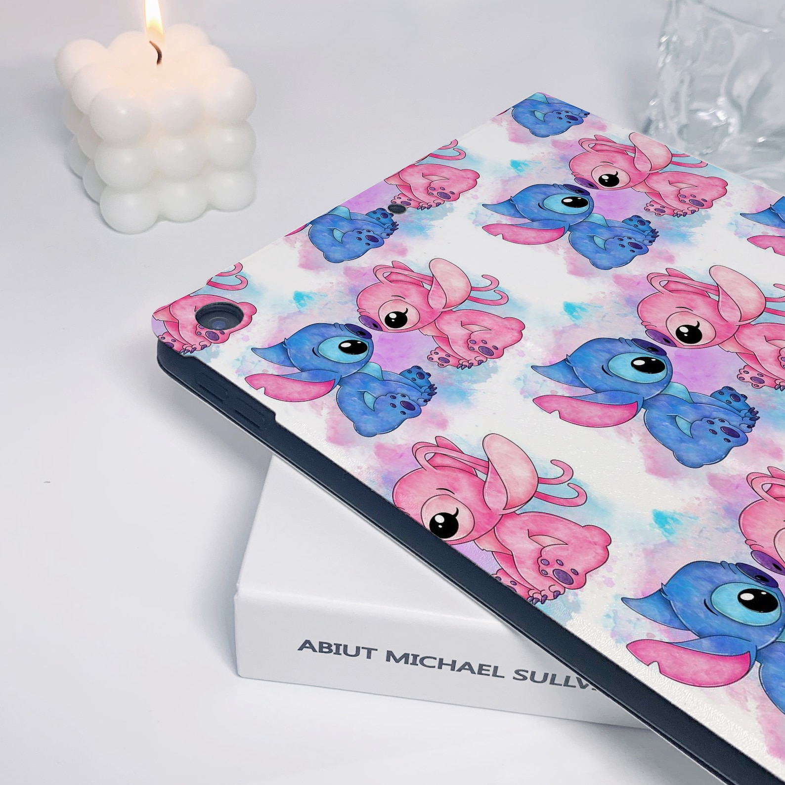 Stitch and Ange Tie Dye iPad Air 5 2022 iPad 10 2022 iPad 9 Case,ipad ...