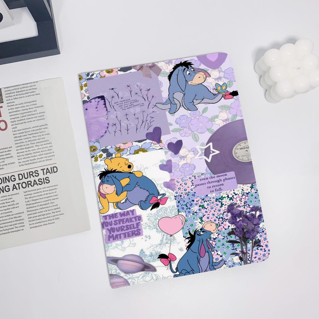 Purple Eeyore Collage iPad Pro Air 6 2024 iPad 10 2022 iPad 9 Case,ipad ...
