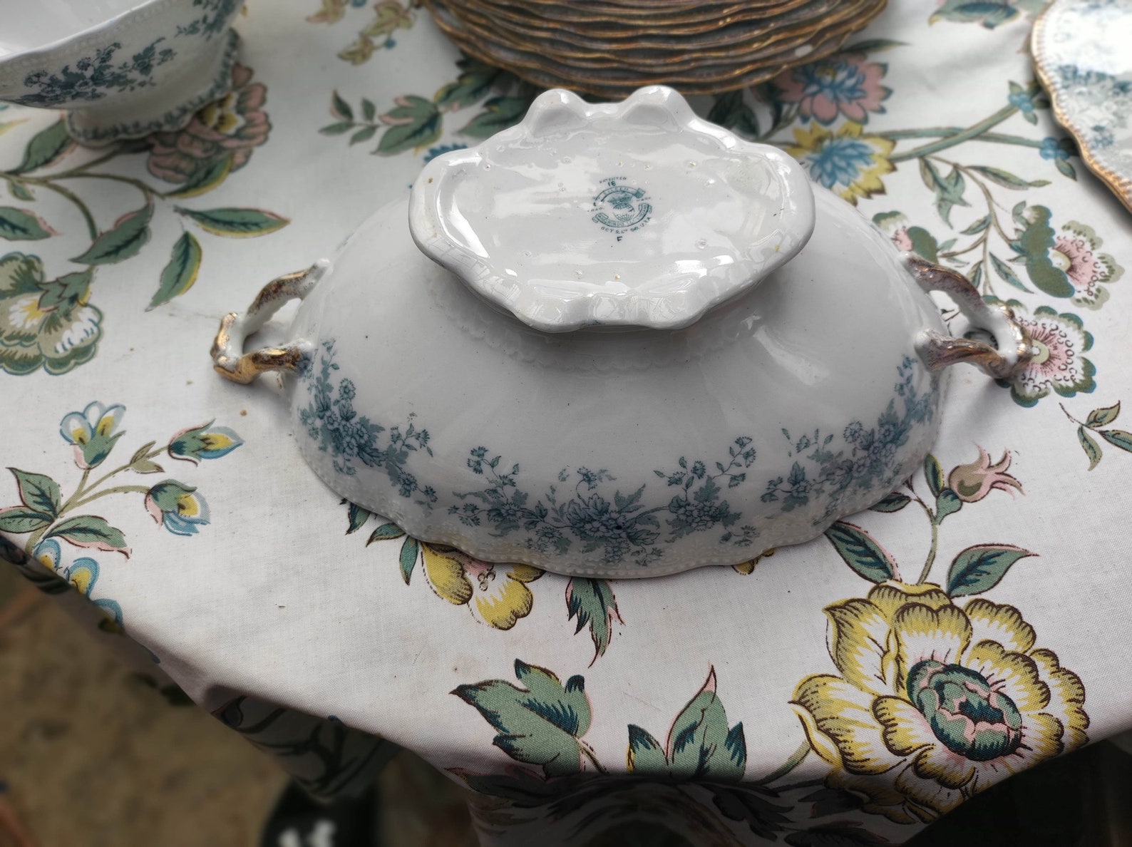 Antique Set of Dishes From the 1800s Decorated With Gold. 34 Items - Etsy