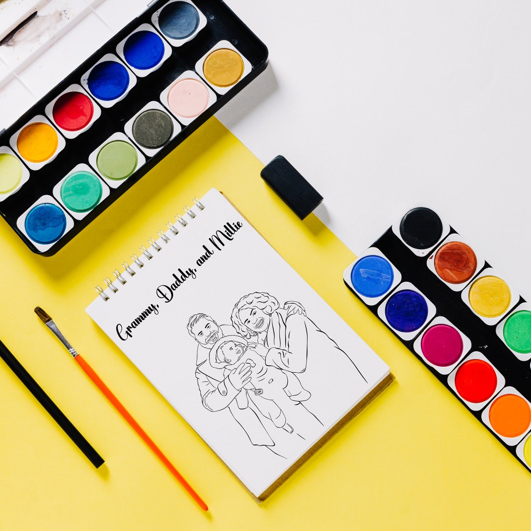 Personalized Coloring Page for Adults, Custom Coloring Page, Party ...