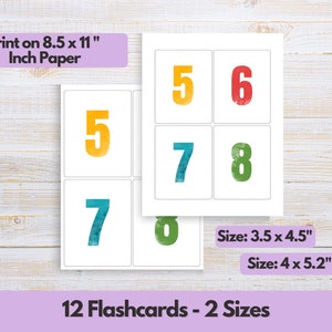 Montessori Number Flashcards Homeschool Learning Materials Printable ...