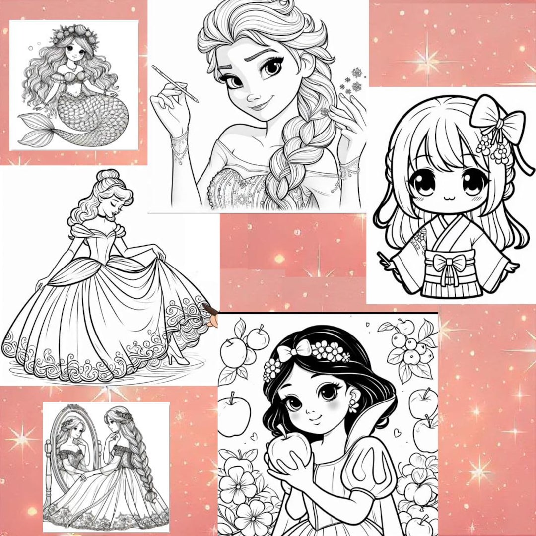 30 Beautiful Princess Coloring Pages for Girls – Fun & Magical ...