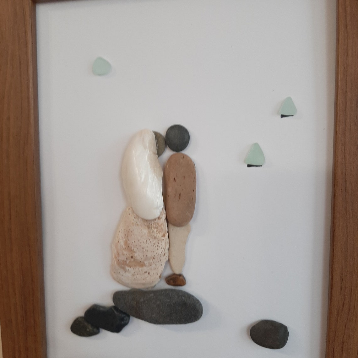 Sea Shell Wedding Picture, Bride and Groom Wedding Present, Unique ...