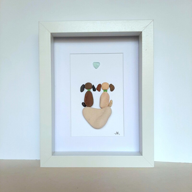 Sea Glass Dog Art - Etsy