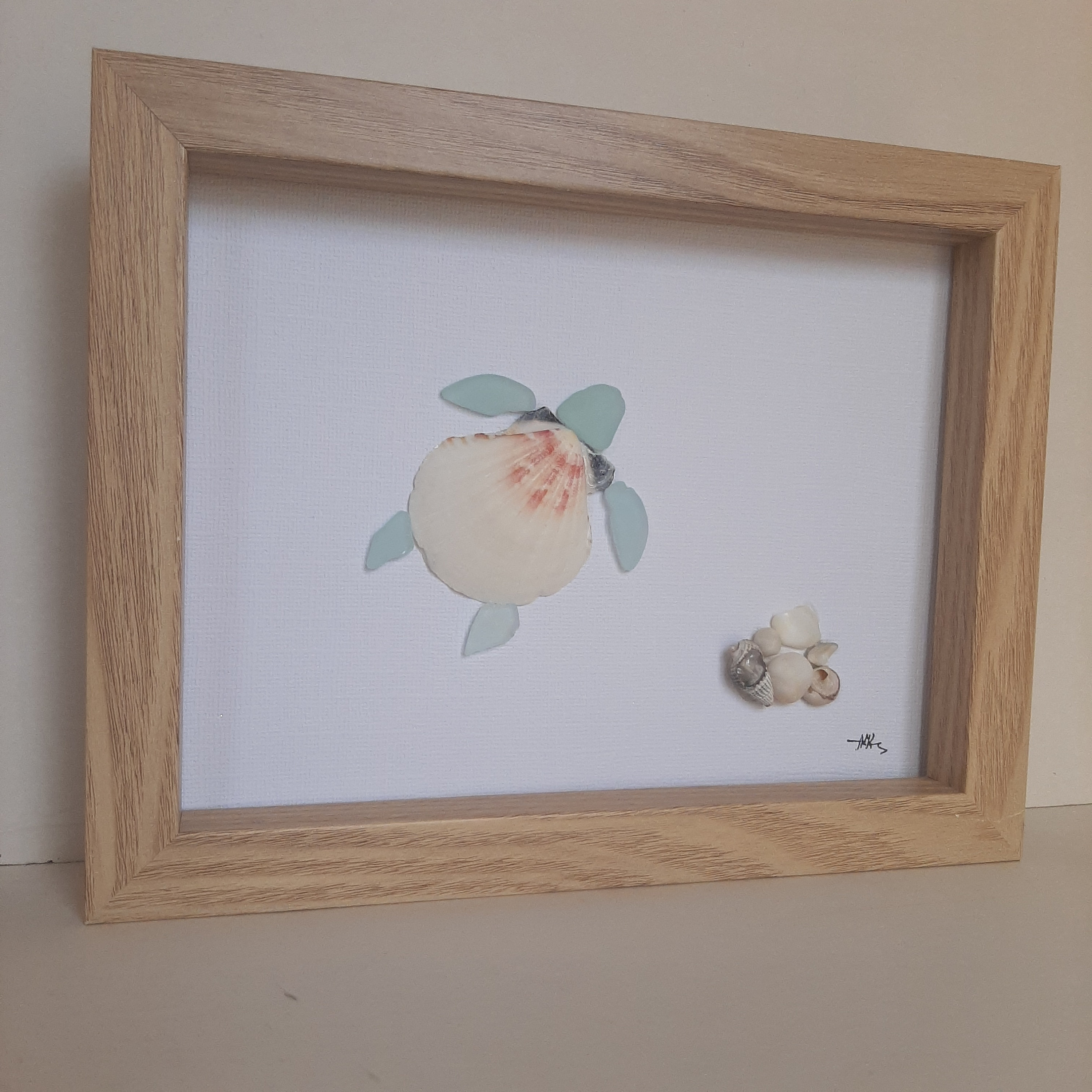 Sea Glass Art, Sea Shell Turtle, Turtles, Pebble Art , Couple Gift ...