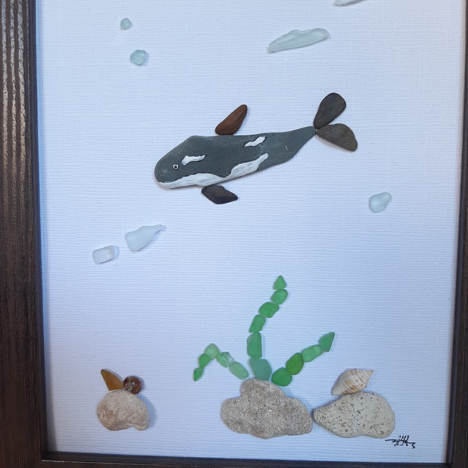 Pebble Art Fish, Pebble Art Orca, Hand Painted Beach Stone, Gorgeous ...