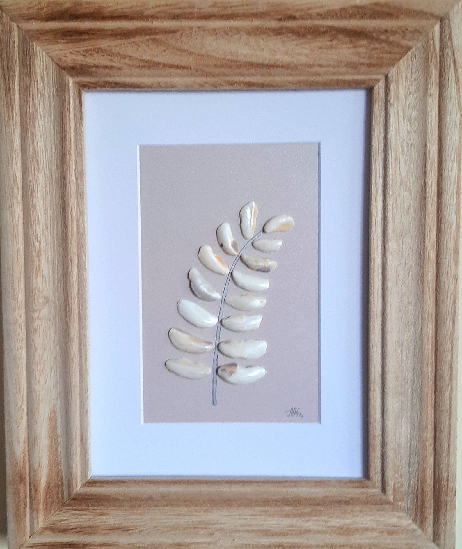 Sea Glass Art, Sea Shell Feather, Pebble Art, Couple Gift, Best Friend ...