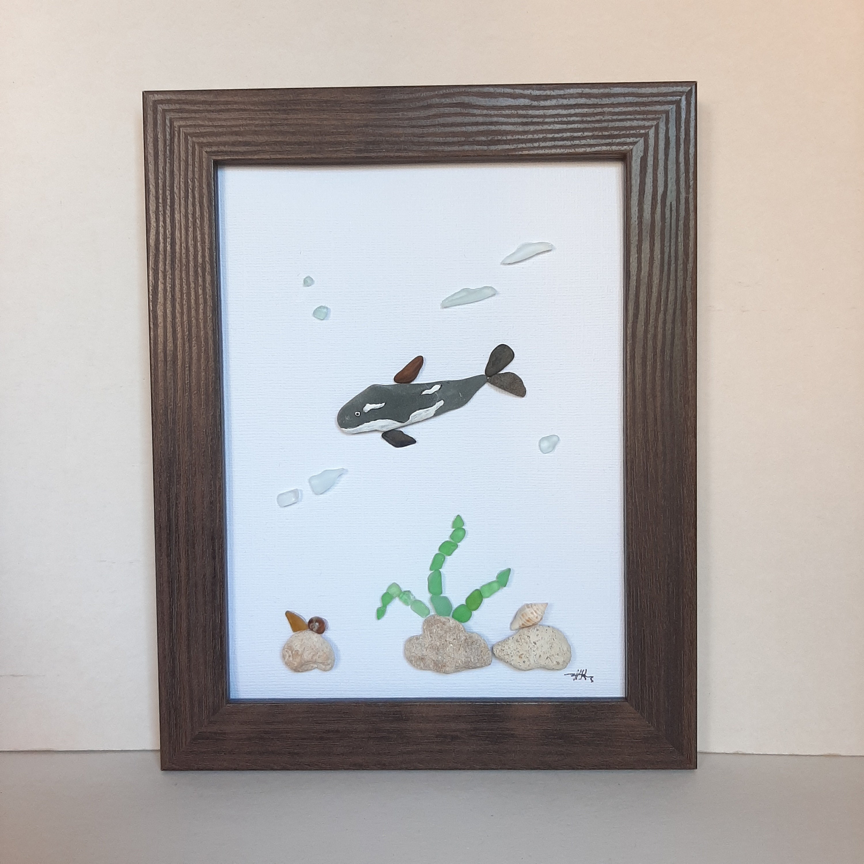 Pebble Art Fish, Pebble Art Orca, Hand Painted Beach Stone, Gorgeous ...