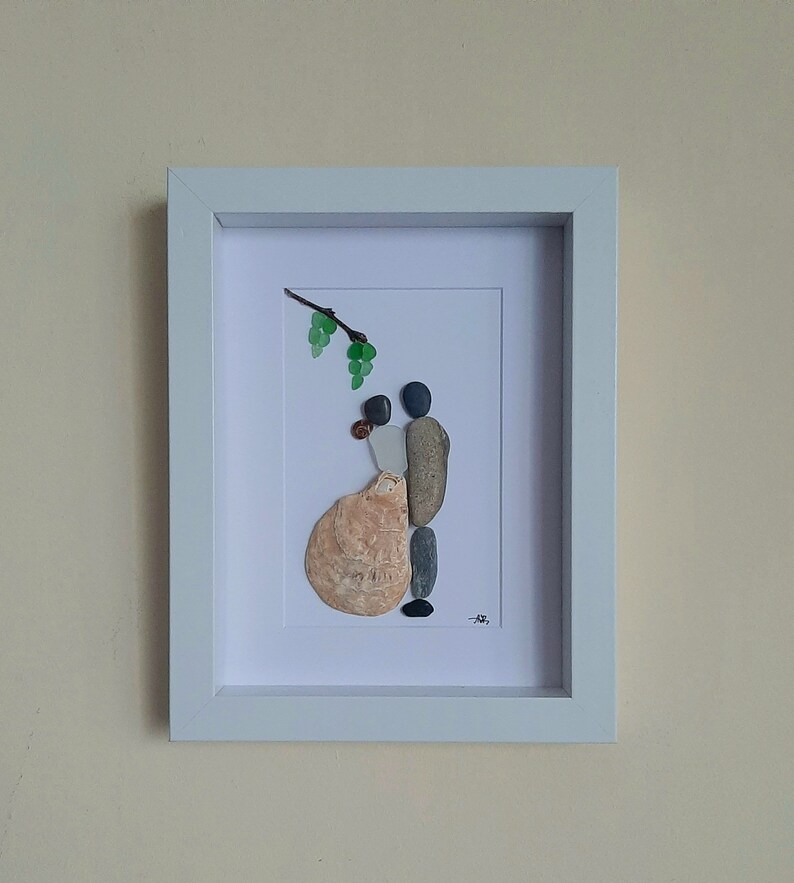Romantic Couple Gift Pebble Art Wedding Picture Bride and - Etsy