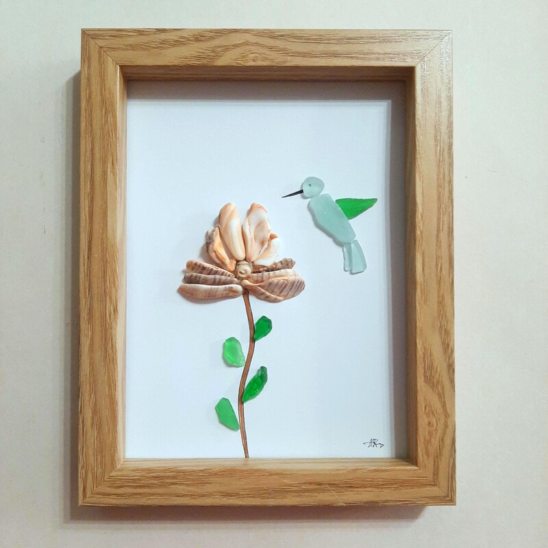 Seaglass Hummingbird - Etsy