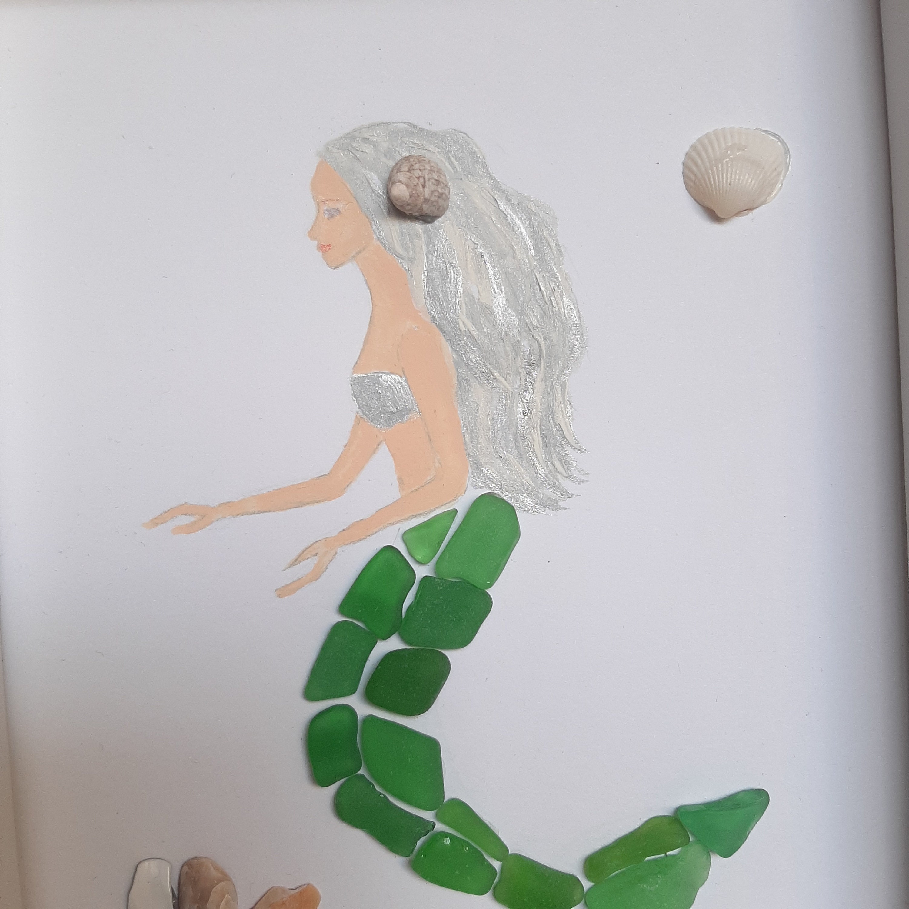 Sea Glass Art, Sea Glass Mermaid, Under the Sea, Family Gift, Best ...