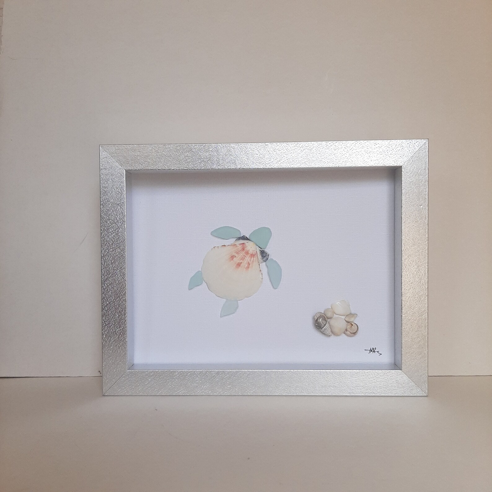 Sea Glass Art, Sea Shell Turtle, Turtles, Pebble Art , Couple Gift ...