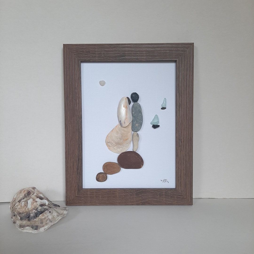 Sea Shell Wedding Picture, Bride and Groom Wedding Present, Unique ...