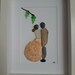Romantic Couple Gift Pebble Art Wedding Picture Bride and - Etsy