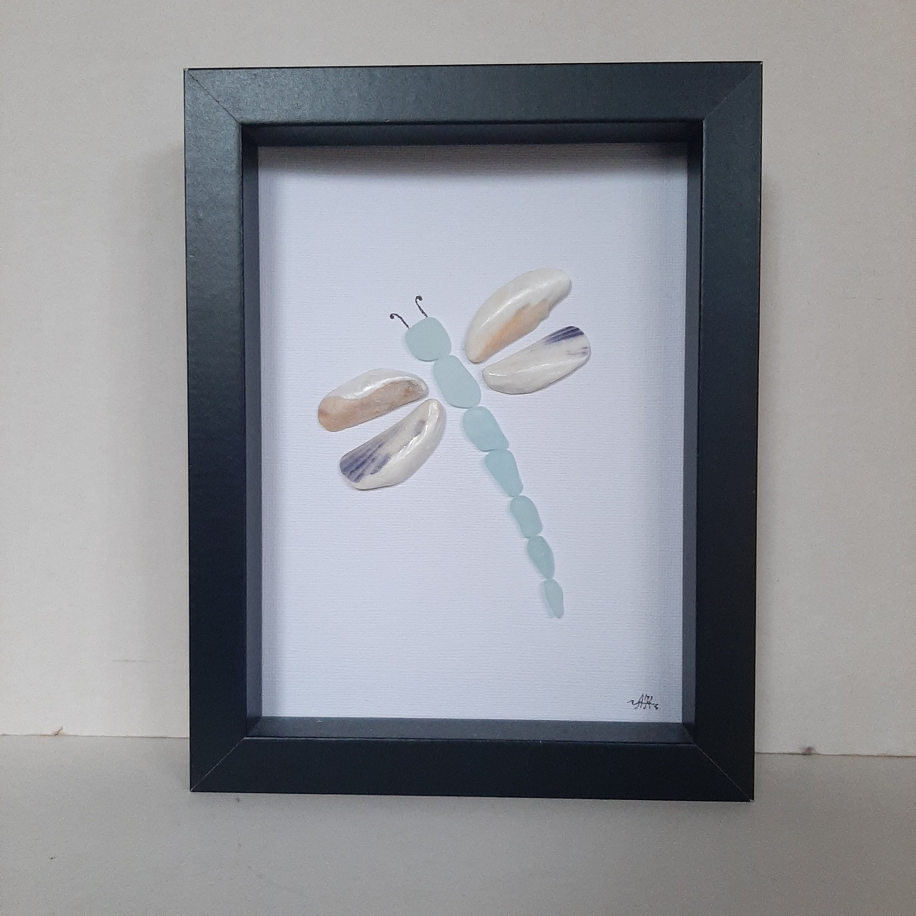 Sea Glass Art, Sea Glass Dragonfly, Sea Shell Art, Gorgeous Family Gift ...