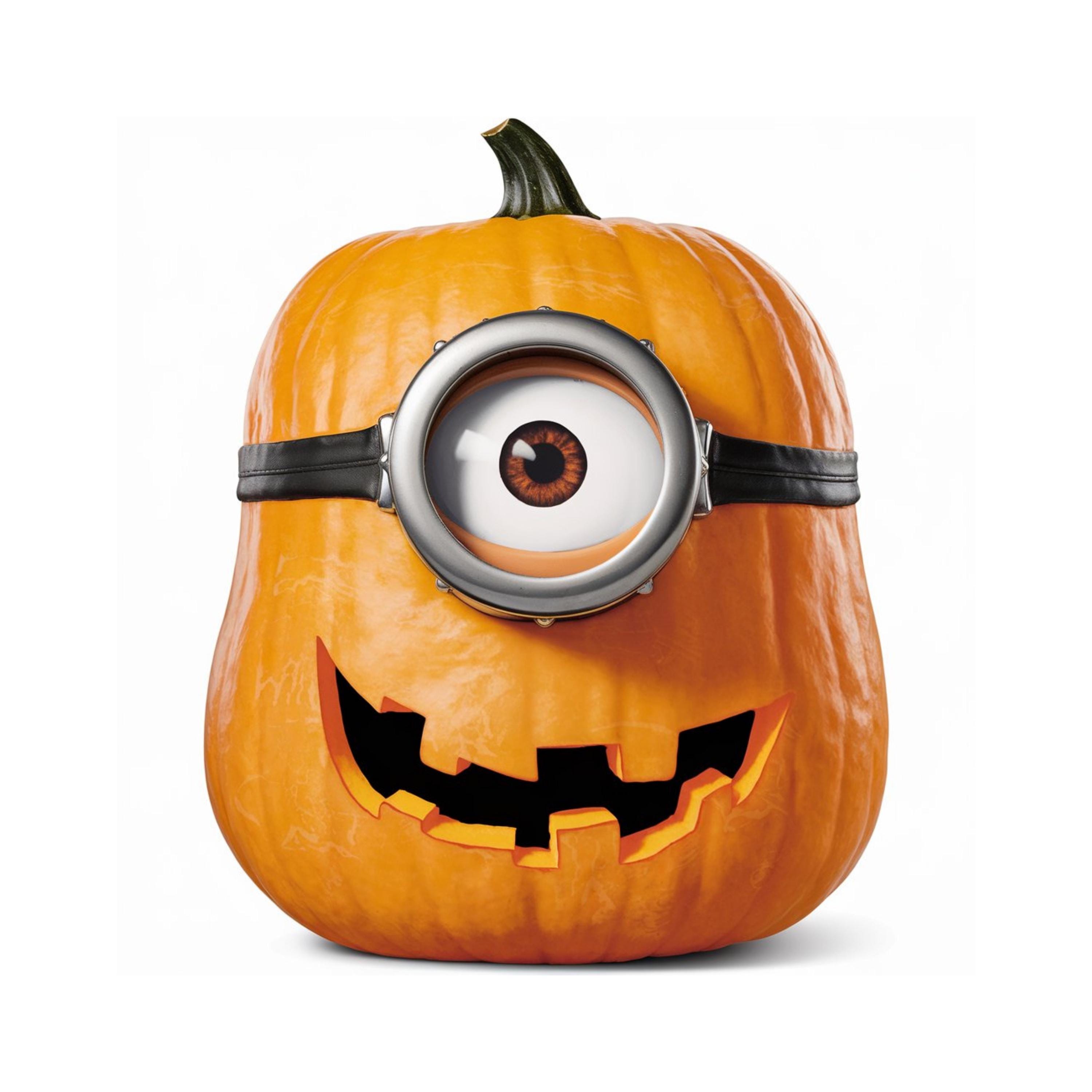 Halloween Pumpkin Minion PNG: Creepy Minion Wall Art (digital Download ...