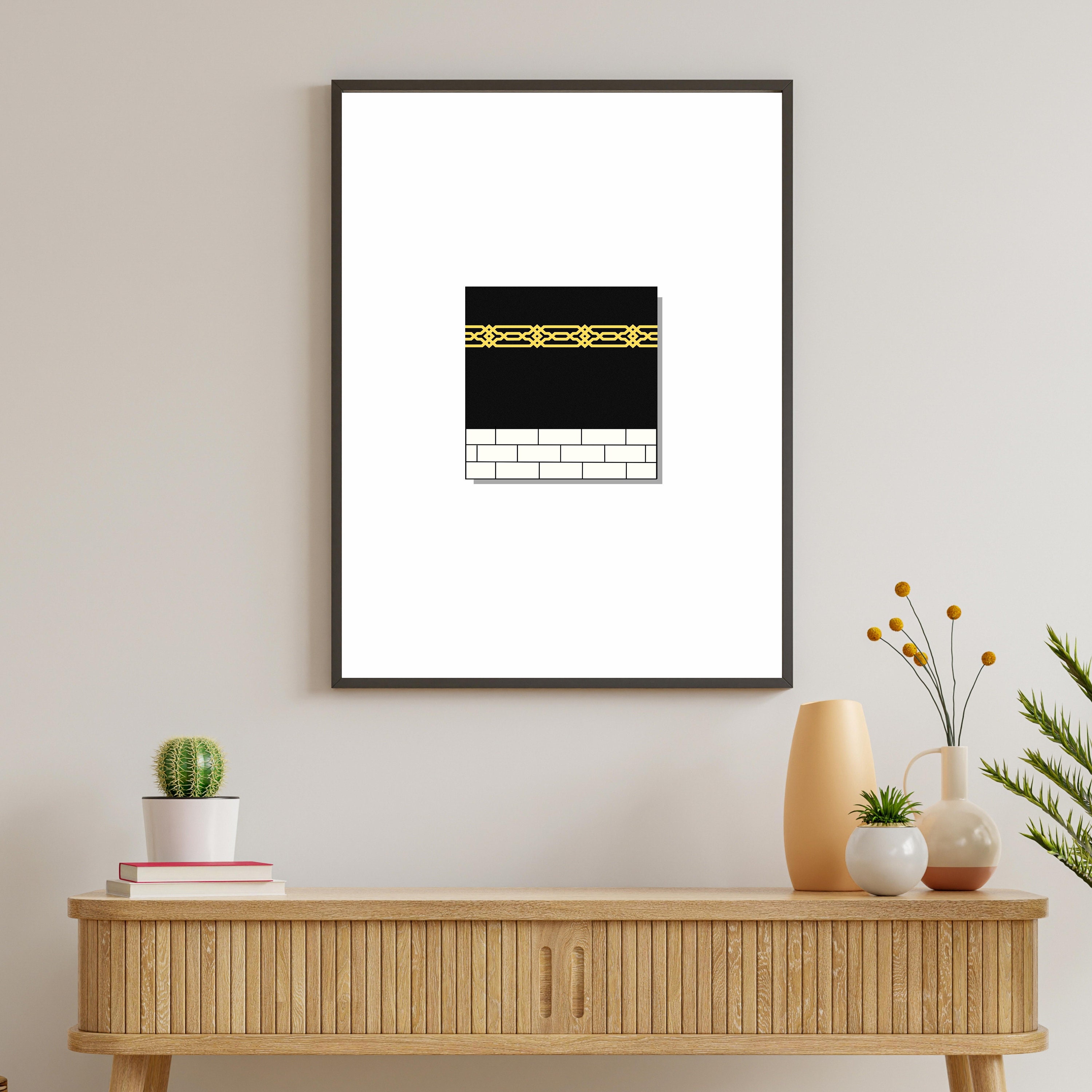 Digital Kaaba Print, Islamic Wall Art, Kaaba Wall Art, 3D Kaaba ...