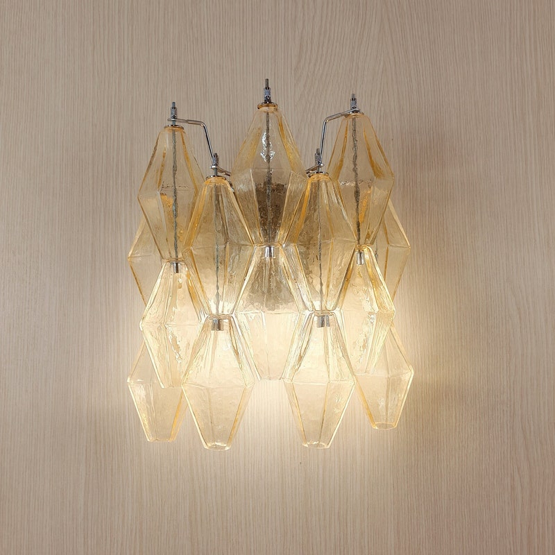 Italian Wall Sconces Murano - Etsy