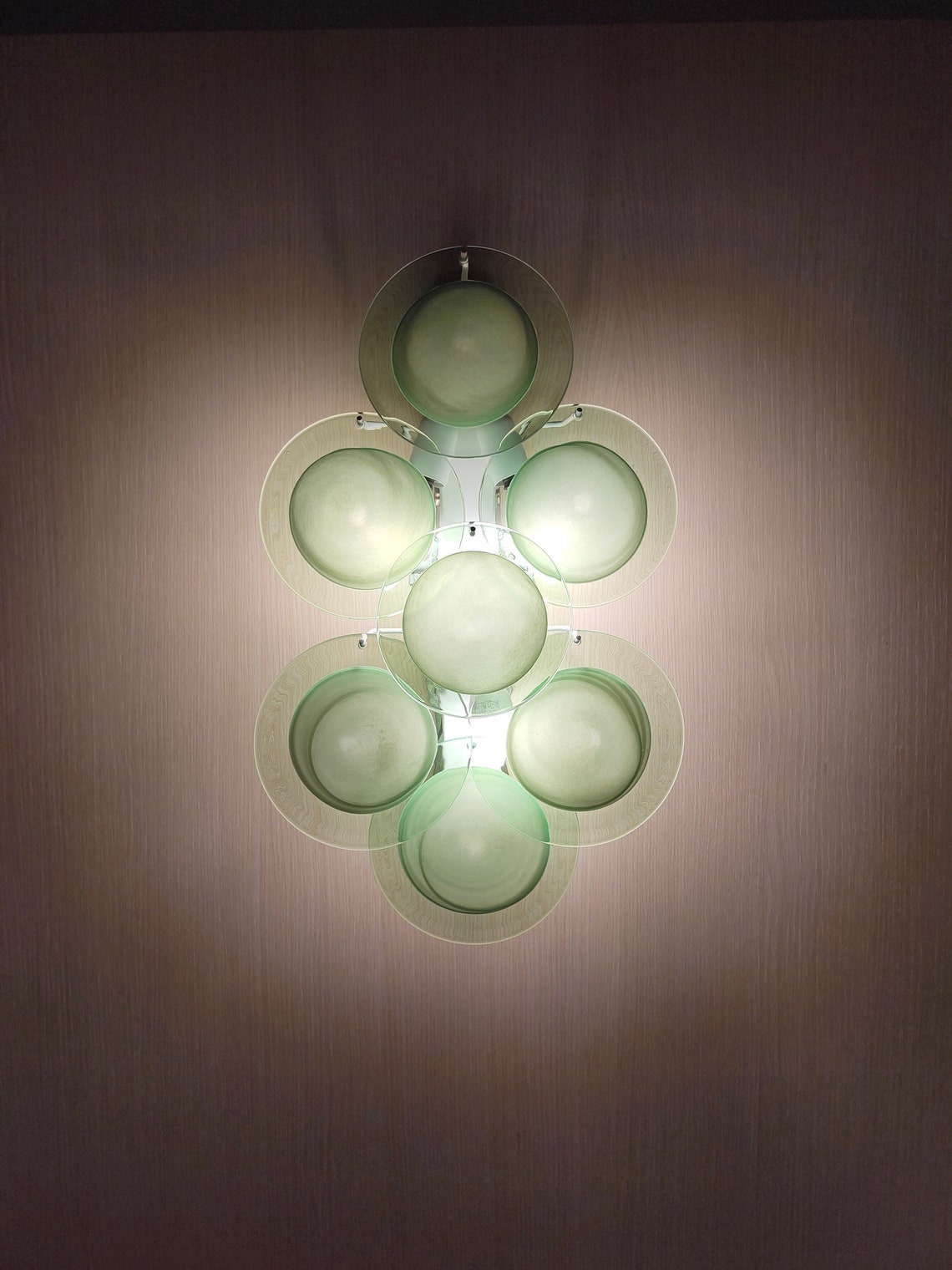 Murano Glass Green Discs Wall Sconce - Etsy