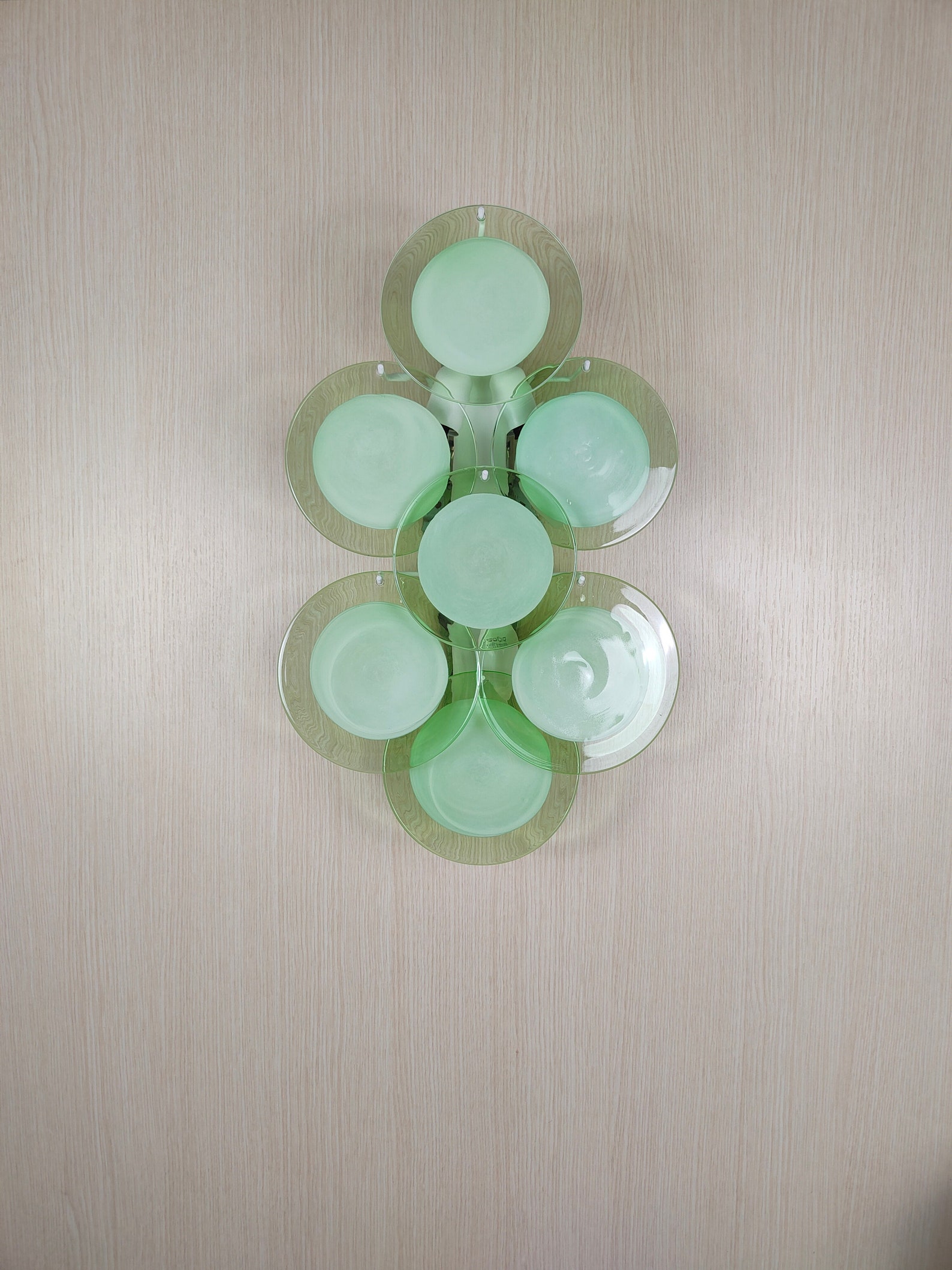 Murano Glass Green Discs Wall Sconce - Etsy