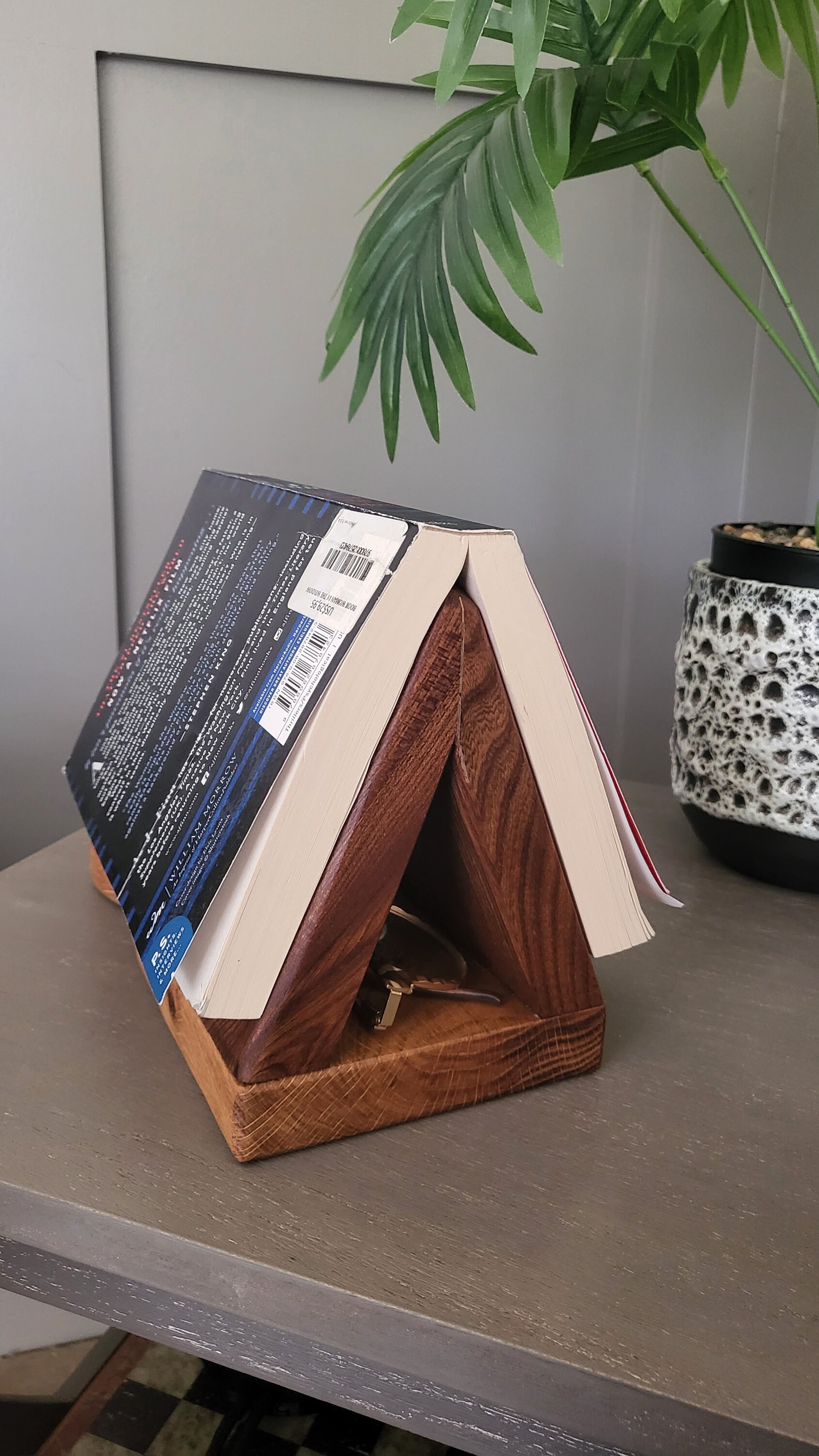 Handcrafted Oak Wooden Book Rest, Personalised With a Name or Book ...