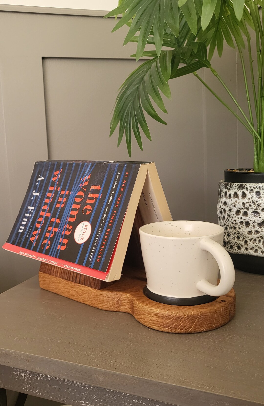 Handcrafted Oak Wooden Book Rest, Personalised With a Name or Book ...