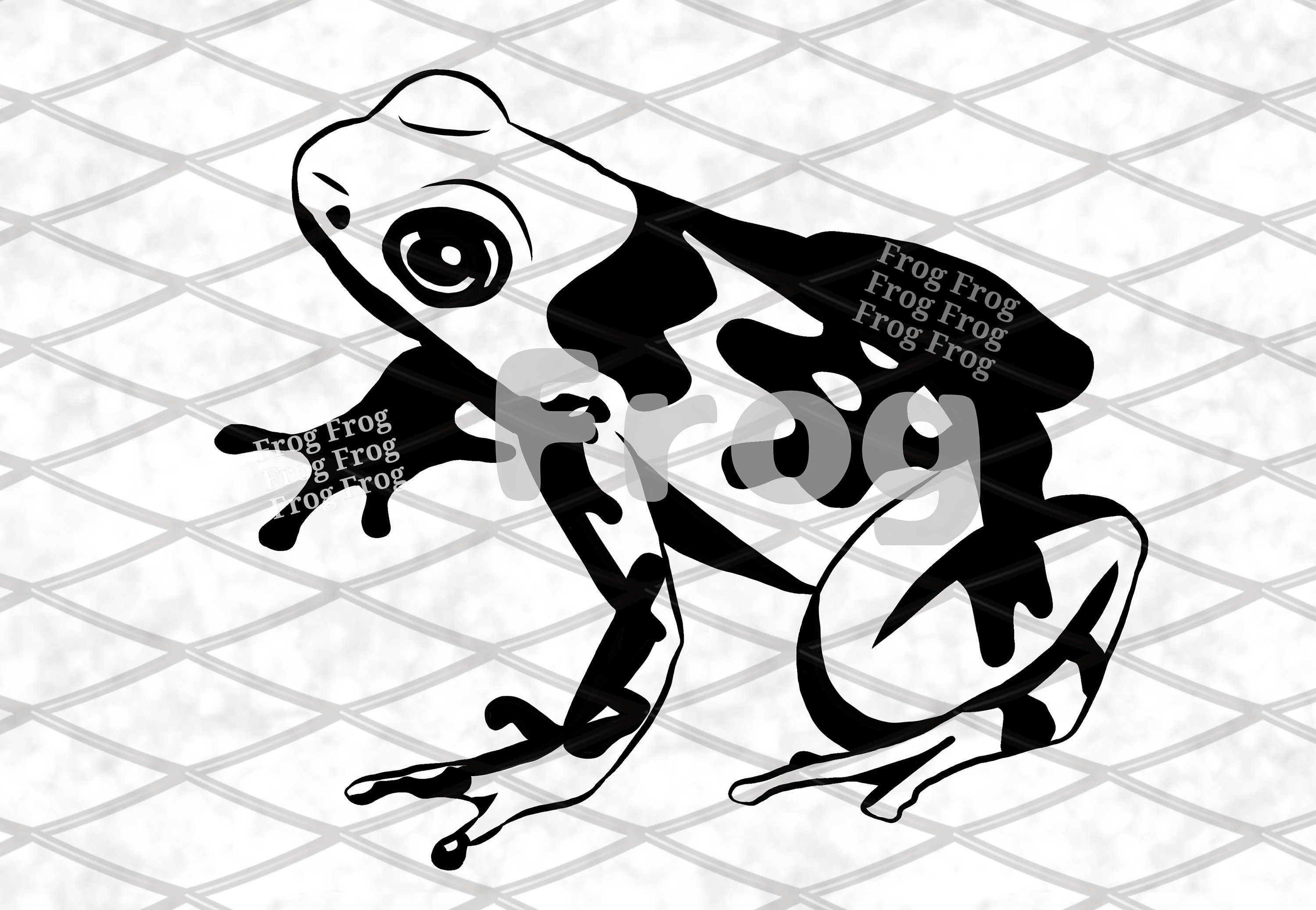 Digital Clipart Frog JPG and Transparent PNG Images - Etsy