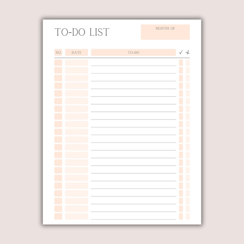 To Do Checklist Printable Template, Priority Planner, Task List ...