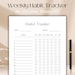 Weekly Habit Tracker, Printable Routine Tracker, Habit Tracker Template ...