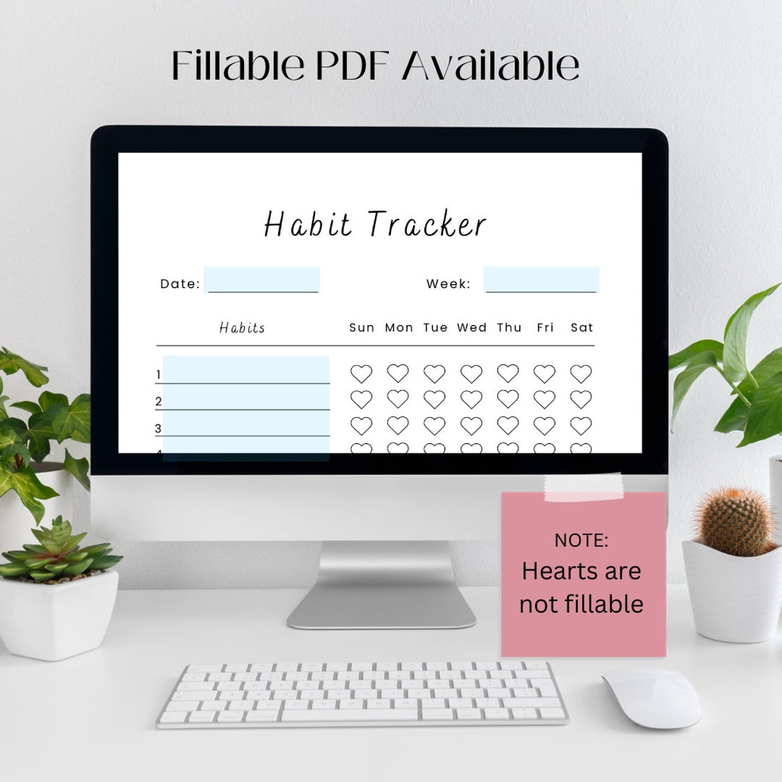 Weekly Habit Tracker, Printable Routine Tracker, Habit Tracker Template ...