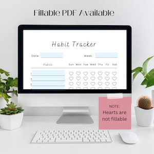 Weekly Habit Tracker, Printable Routine Tracker, Habit Tracker Template ...