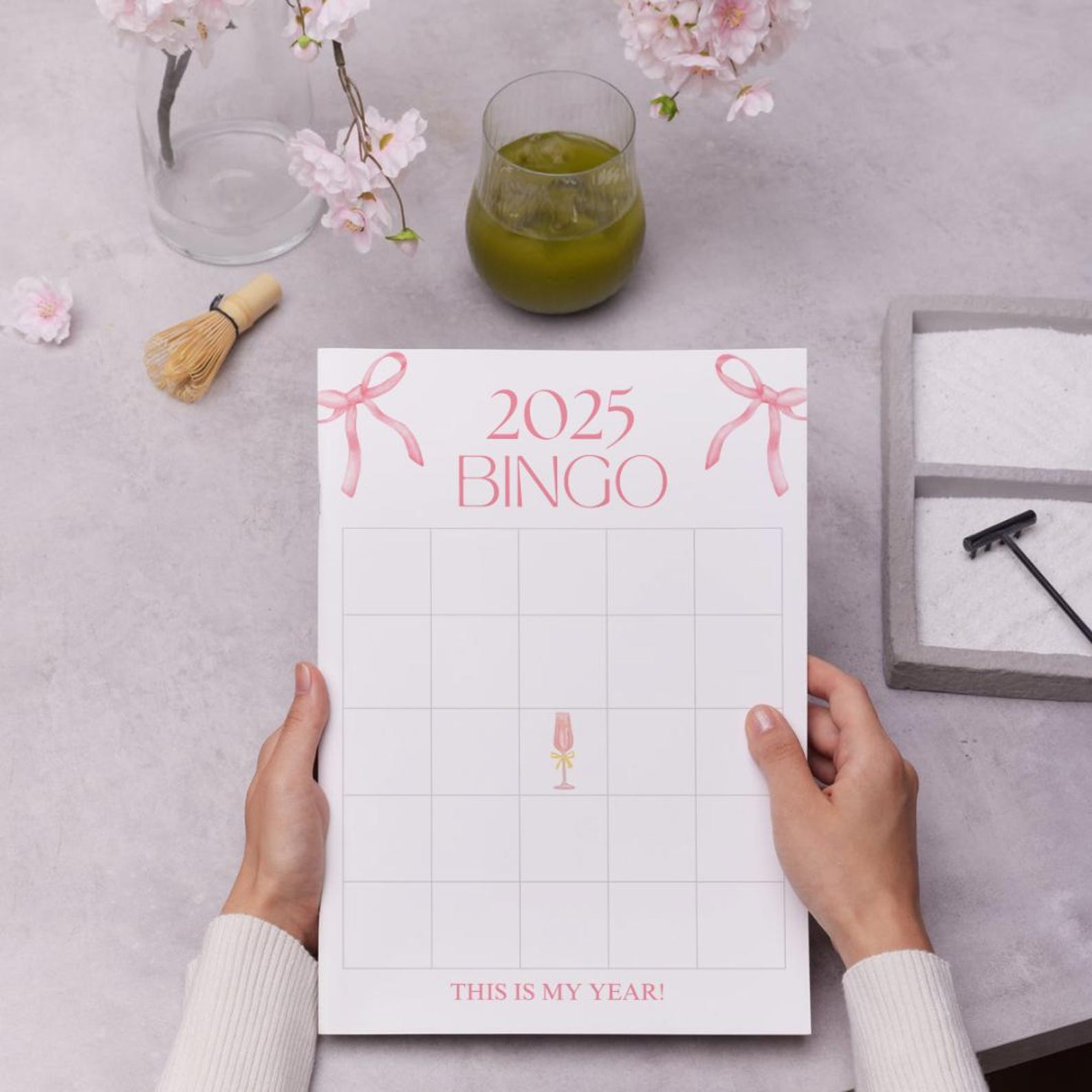 2025 Bingo Card Printable, New Years Resolutions and Manifestations ...