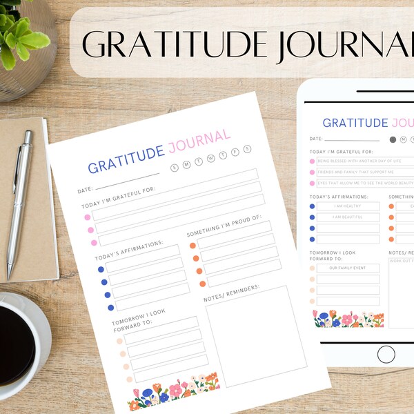 Gratitude Planner - Etsy