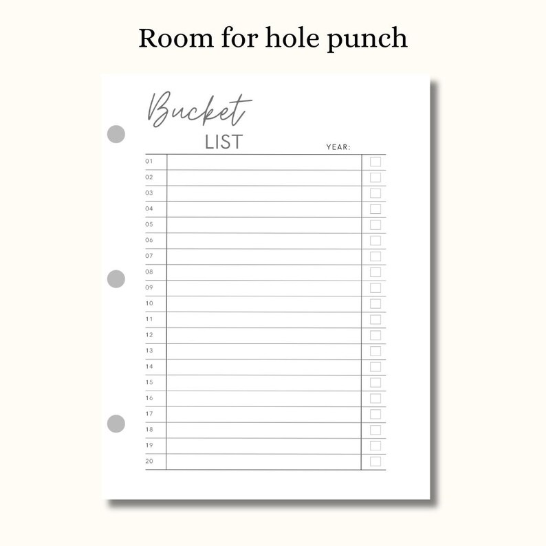 2026 Bucket List Printable Template, Things Todo in 2025, New Years ...