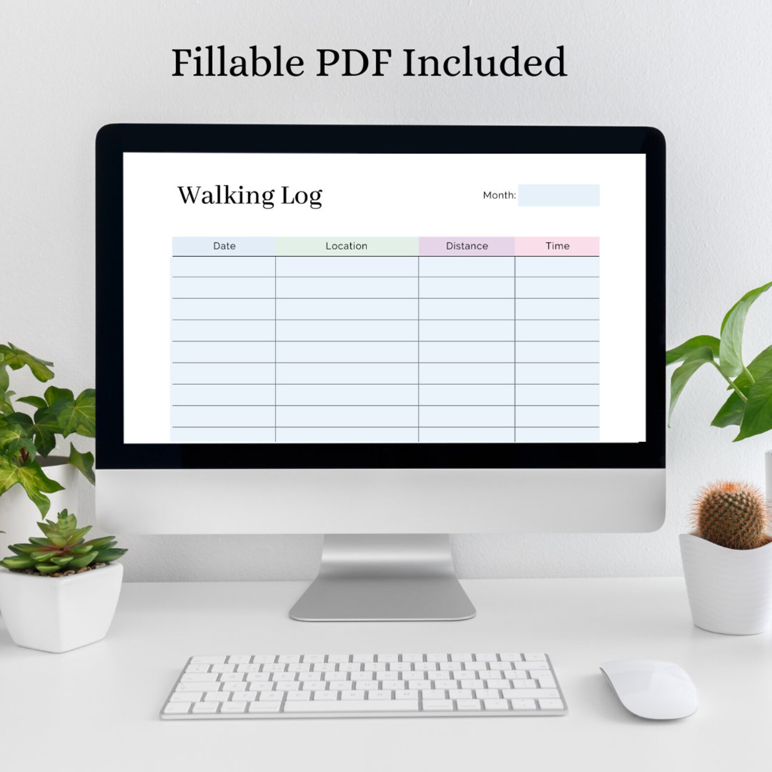 Walking Log Tracker Printable, Walking Journal, Steps Tracker, Miles ...