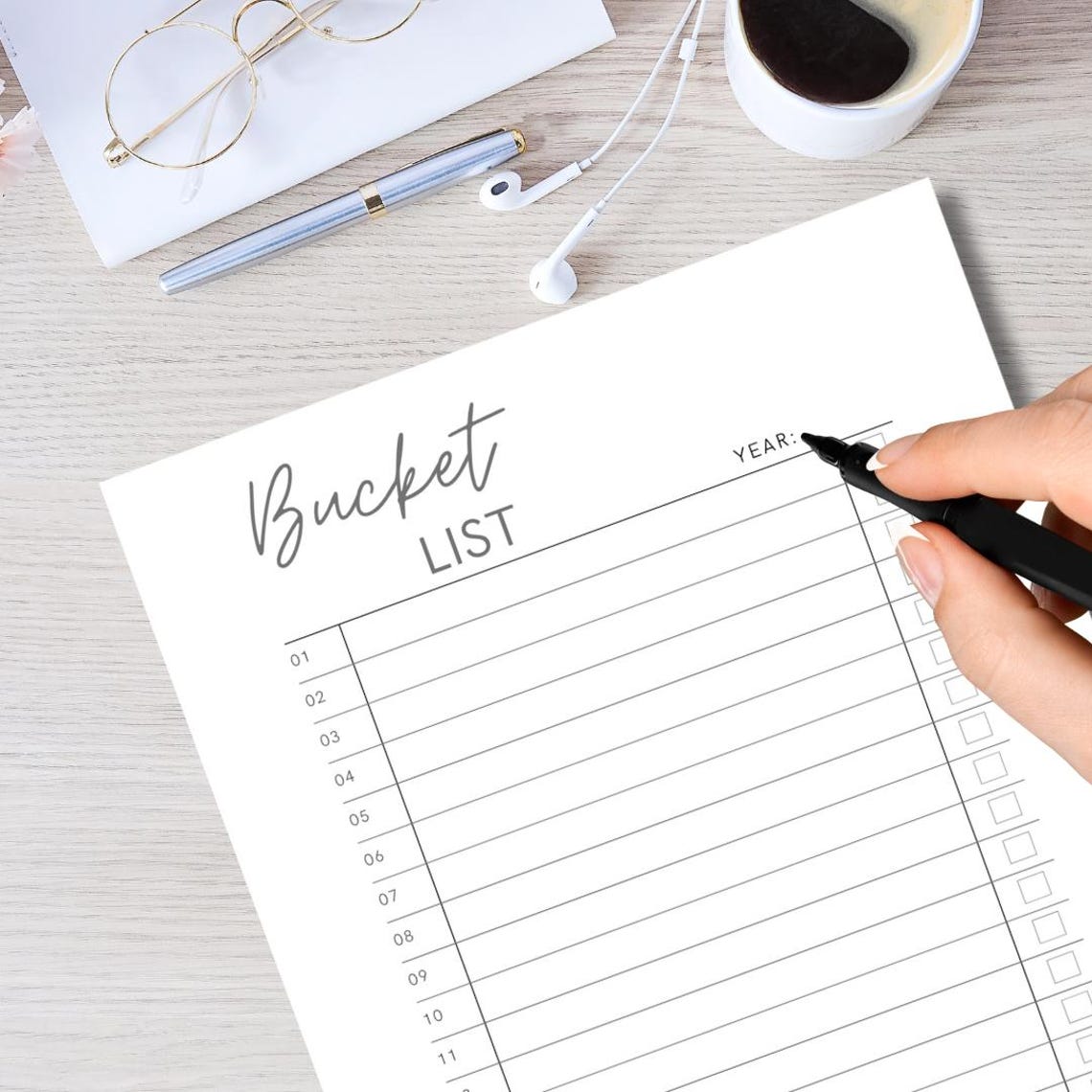 2026 Bucket List Printable Template, Things Todo in 2025, New Years ...
