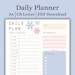 Daily Planner, Printable Todo List Planner, Top Priorities Template ...