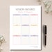 Vision Board Printable Planner, Goal Planner Template, Self-care ...